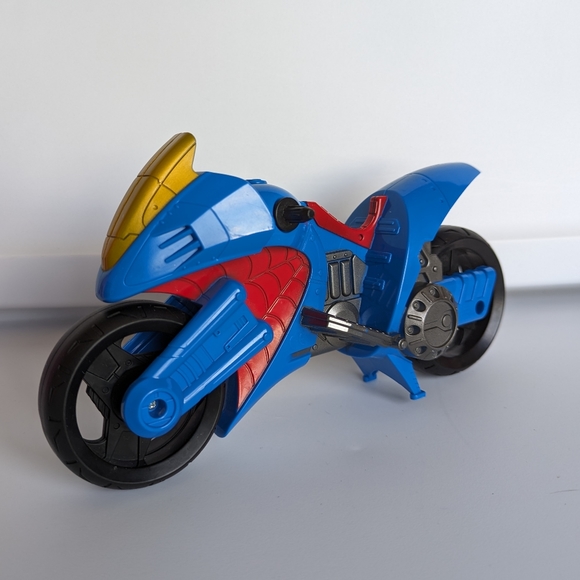 Playskool | Toys | Marvel Super Heroes Adventures Spiderman Motorcycle ...